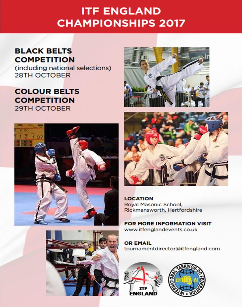 Details of ITF England championships – Taekwon Do Association Of England